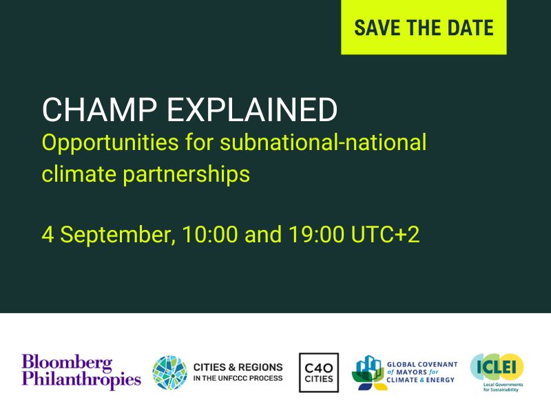 COP28 Coalition for High Ambition Multilevel Partnerships (CHAMP) for Climate Action – Home to ...