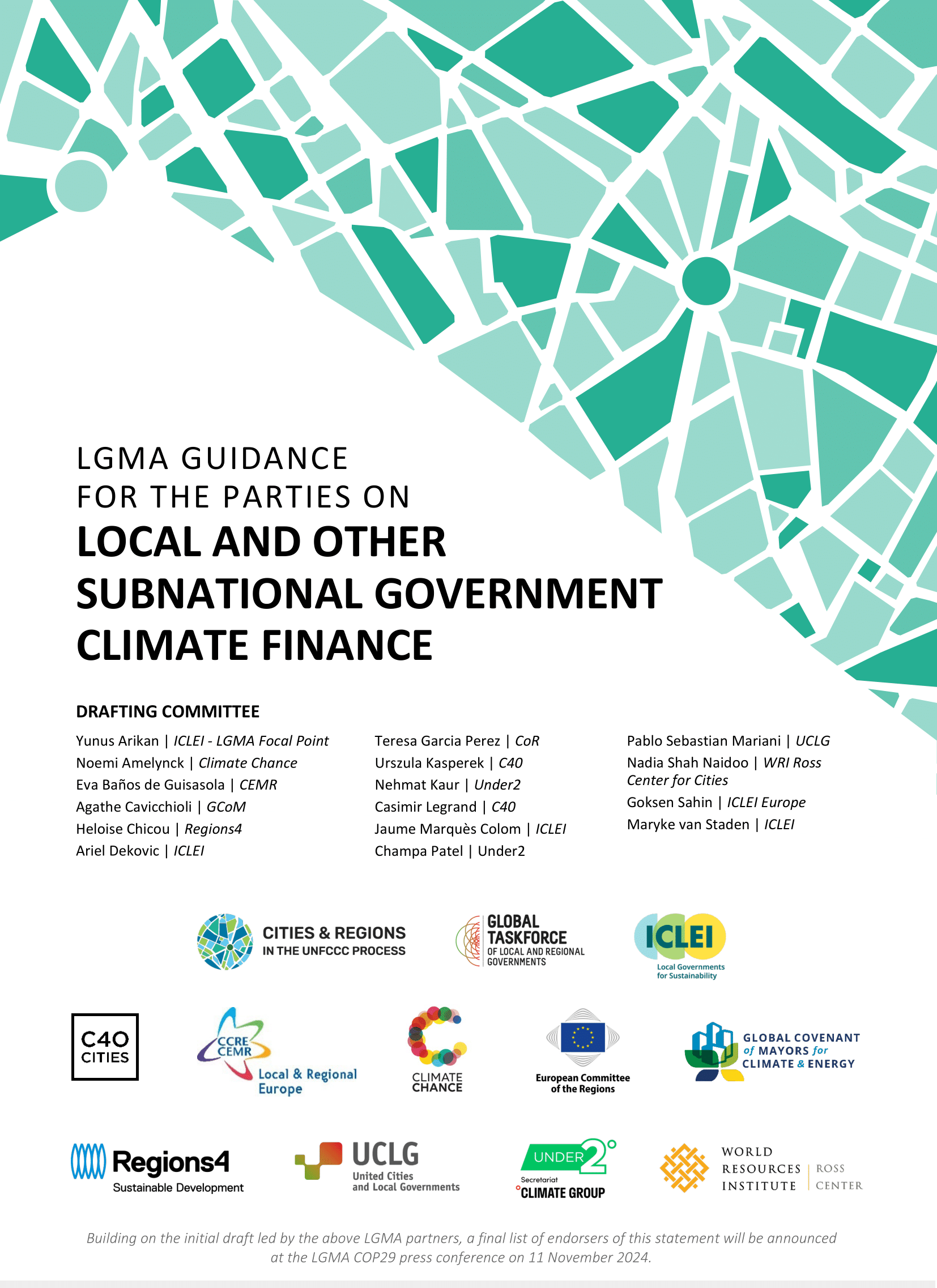 COP29 Joint LGMA Position – Home to the Local Governments and Municipal ...