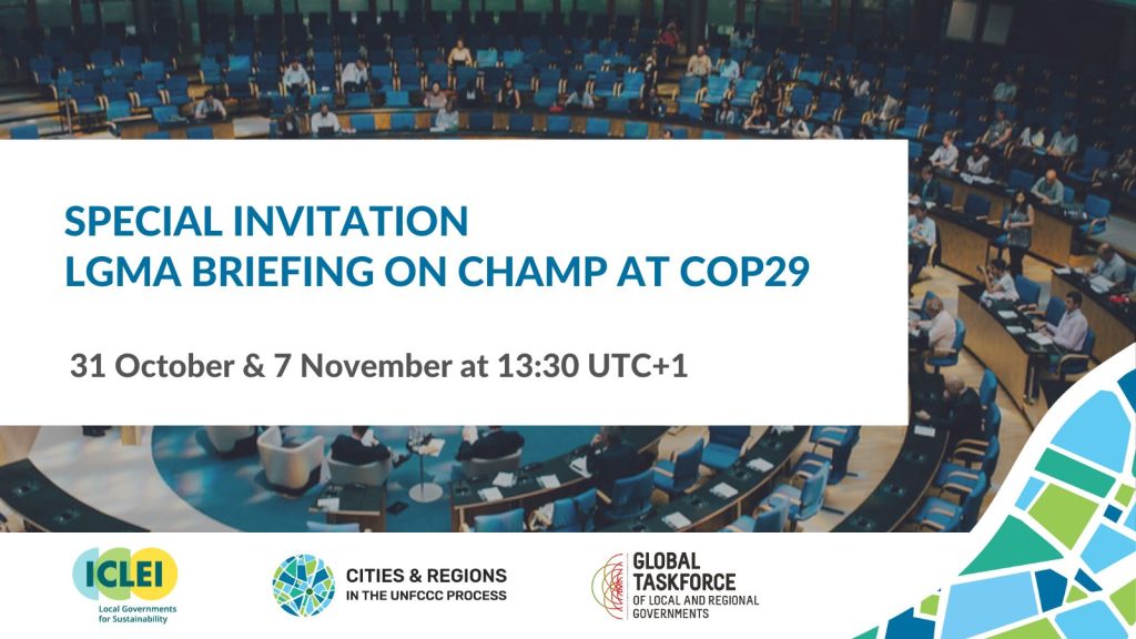 COP28 Coalition for High Ambition Multilevel Partnerships (CHAMP) for ...